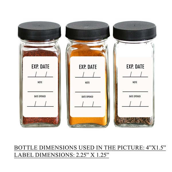 Expiration Date Stickers - Etsy