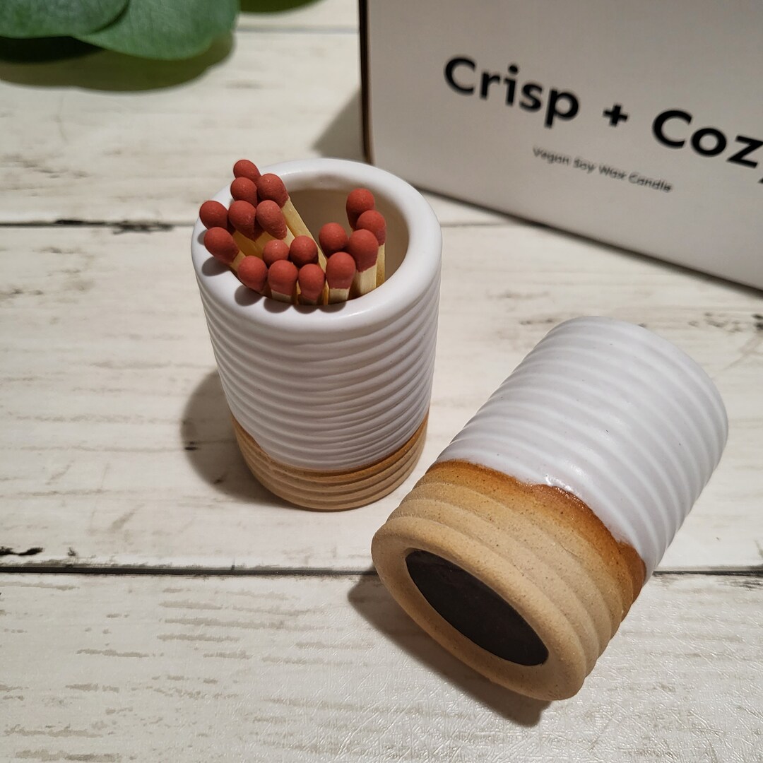 Match Holder With Striker Gift Set | Ceramic Match Striker - Matchstick ...