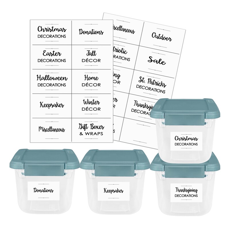 Waterproof Bin Labels - Etsy