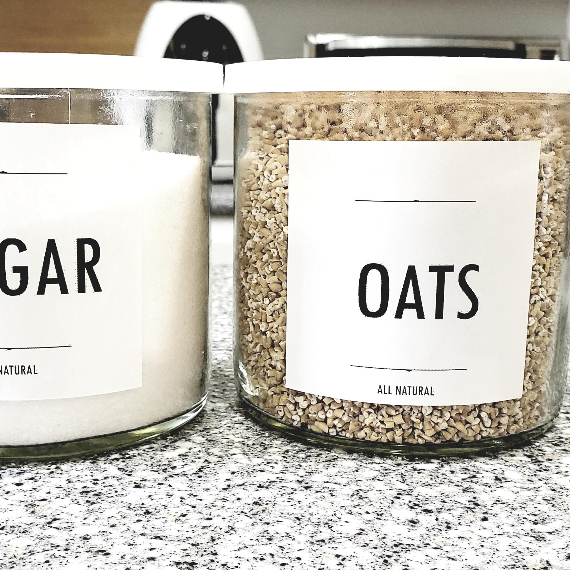 Minimalist Pantry Labels Waterproof Kitchen Storage Labels - Etsy