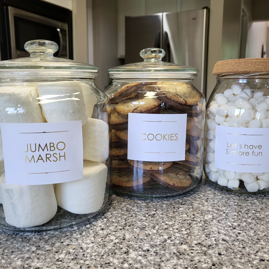 Modern Pantry Labels, Water-resistant Kitchen Storage Labels, Pantry ...