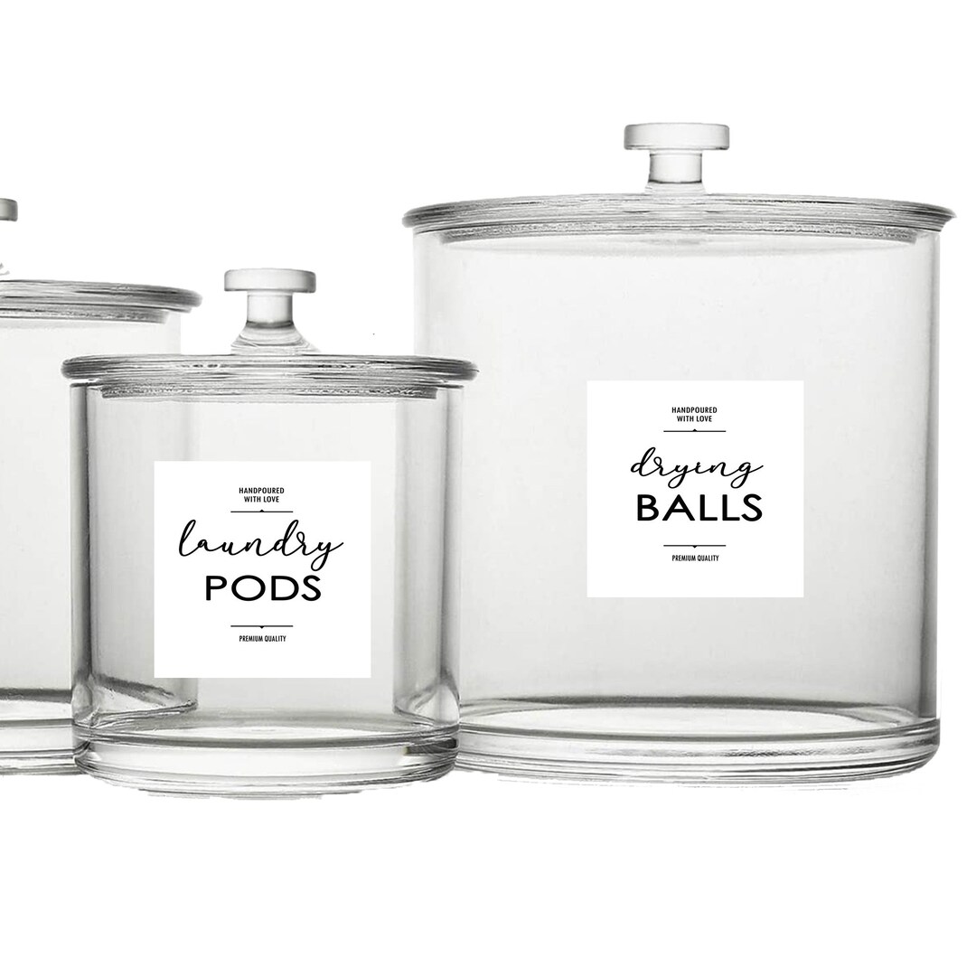 Minimalist Laundry Room Labels, Modern Farmhouse Label for Containers ...