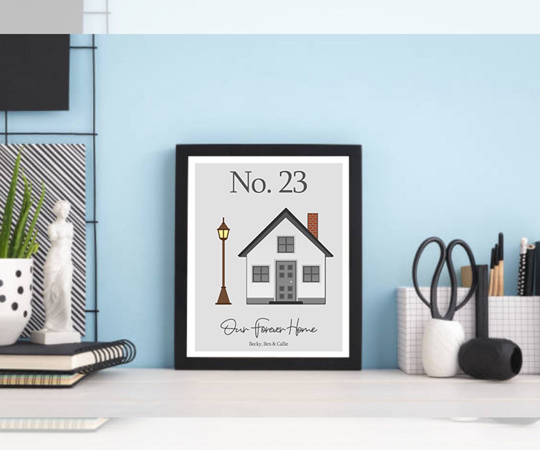 Personalised House Frames - Our First Home / Our Forever Home - Digital ...