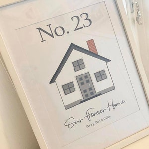Personalised House Frames - Our First Home / Our Forever Home - Digital ...