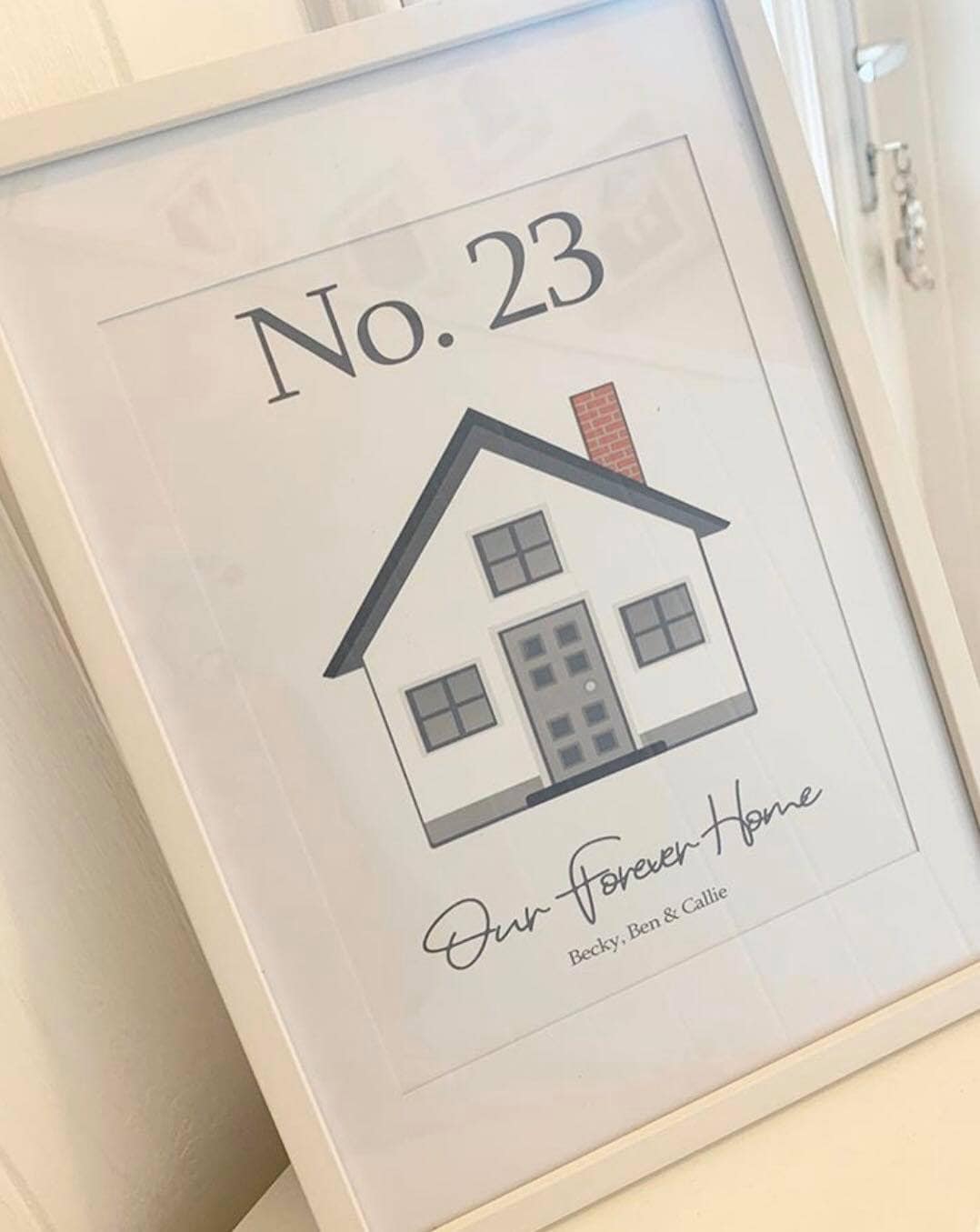Personalised House Frames - Our First Home / Our Forever Home - Digital ...