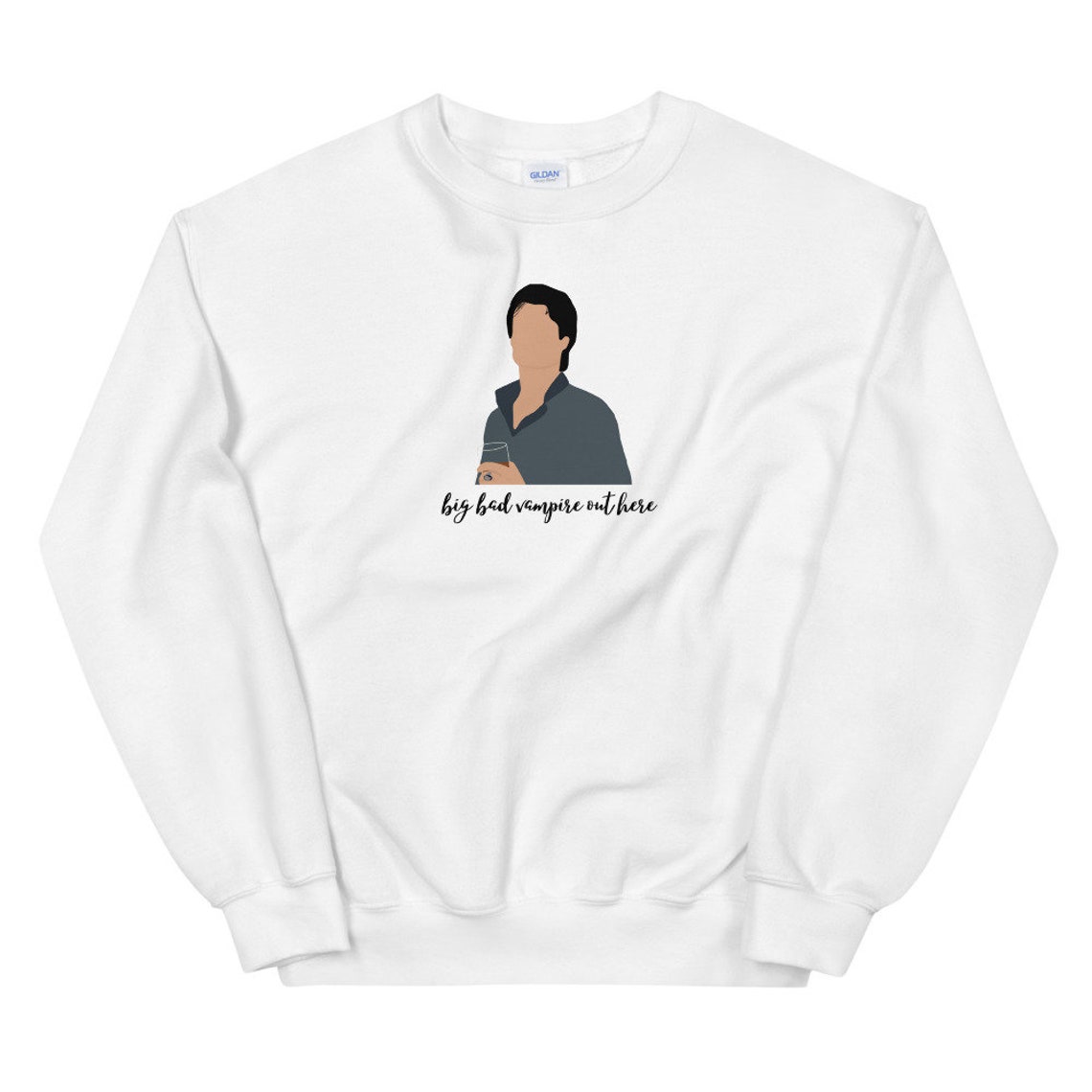 Damon Salvatore Jumper / Sweatshirt / Big Bad Vampire Out Here / the ...