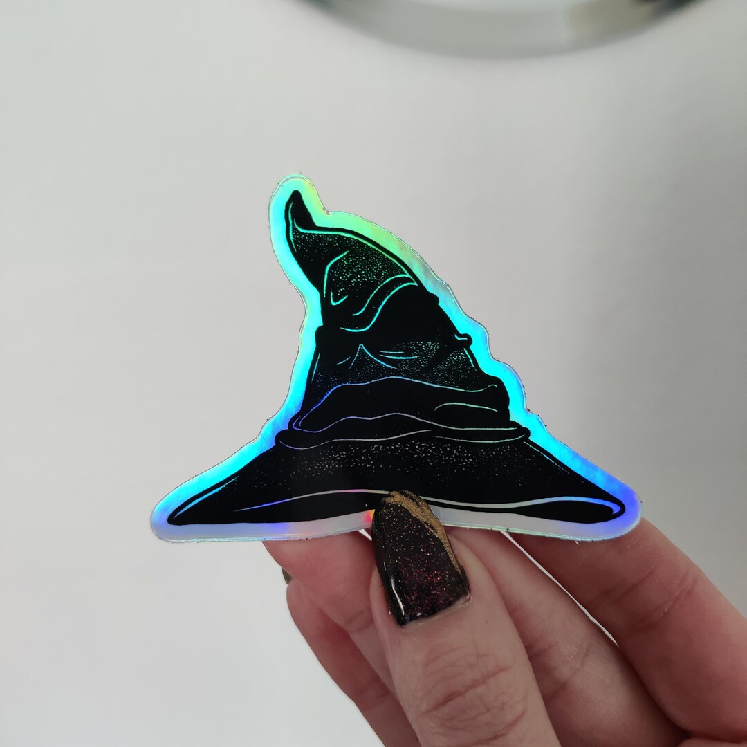 Holographic Sorting Hat Sticker - Etsy