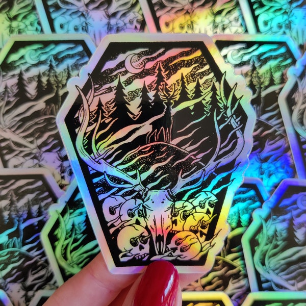 Deer Skull Sticker - Etsy