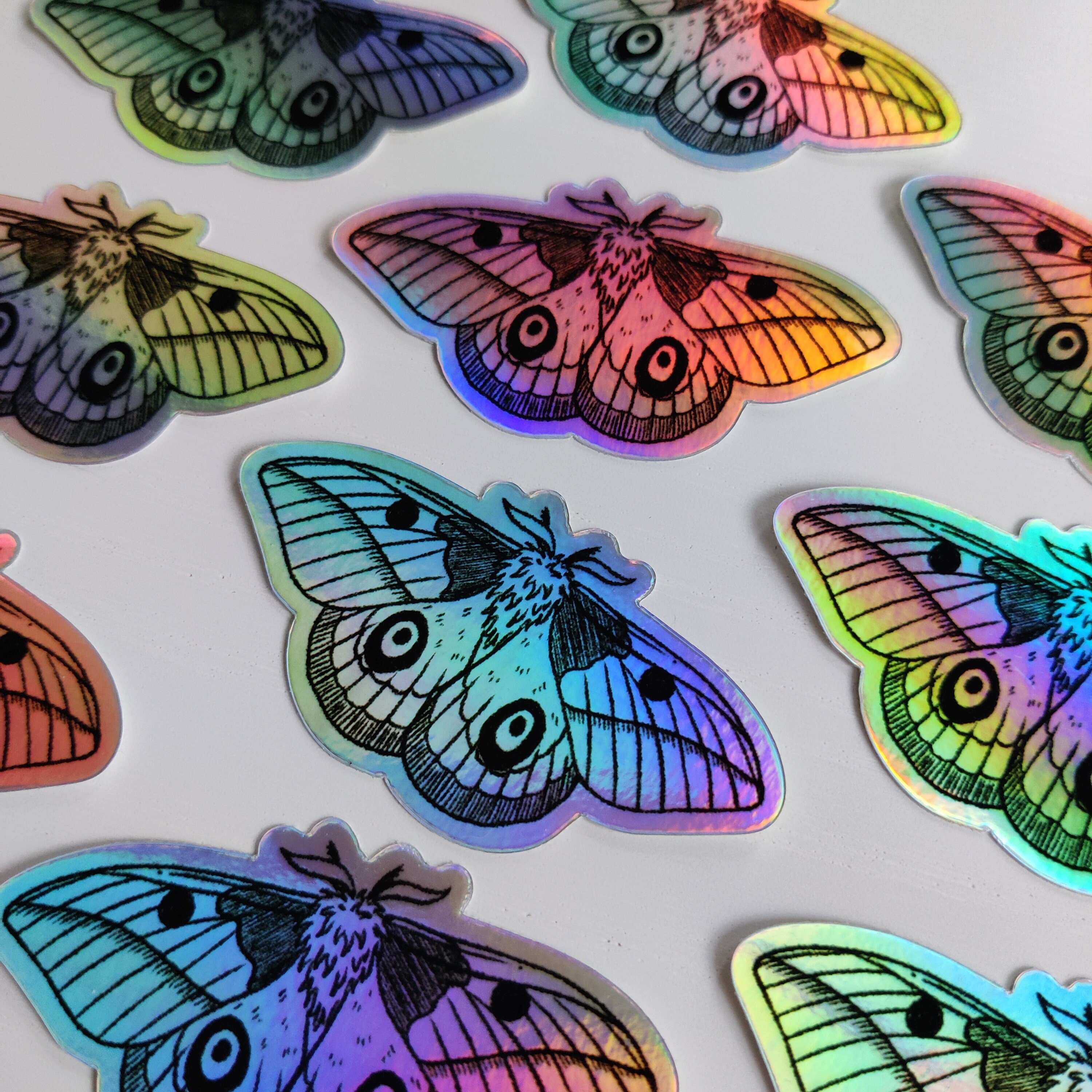 Holographic Moth I Sticker - Etsy