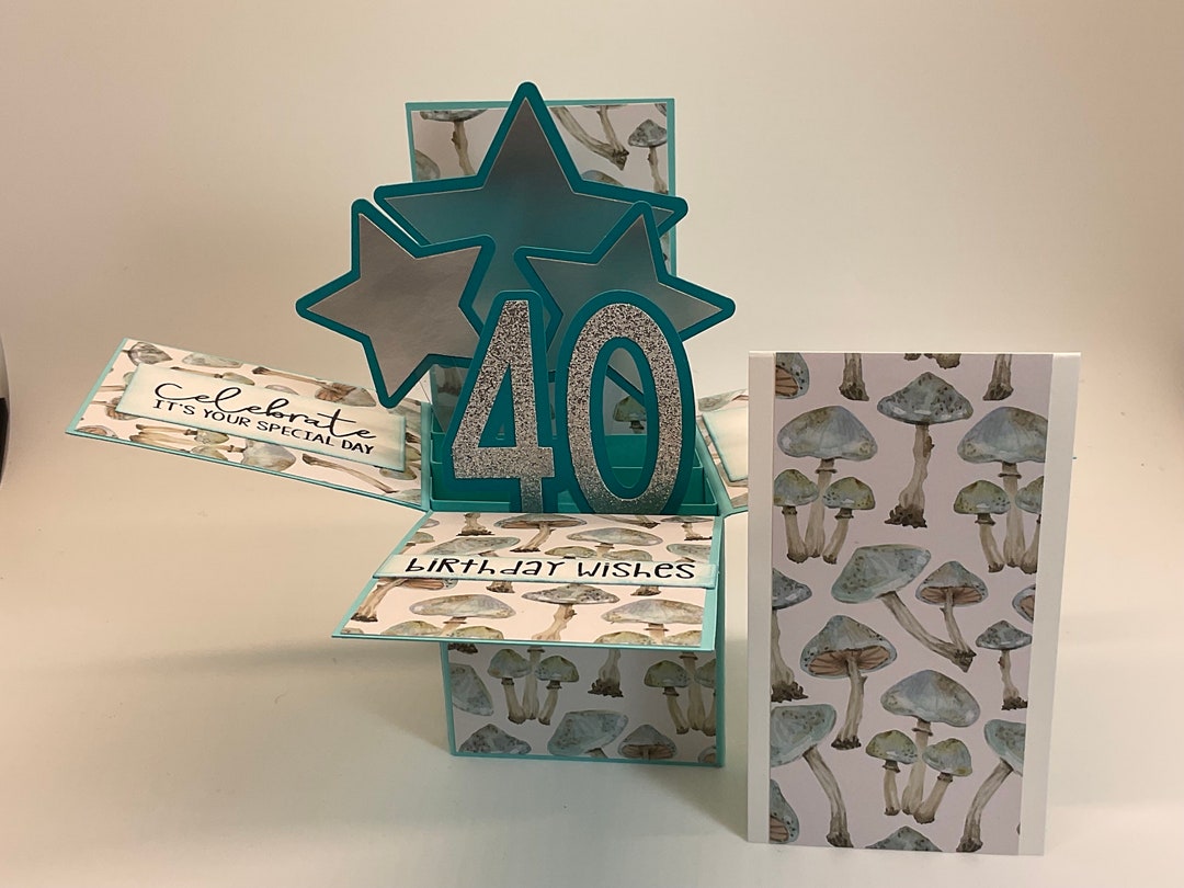 Milestone 3D Pop up Box Style 40th Birthday Card - Etsy