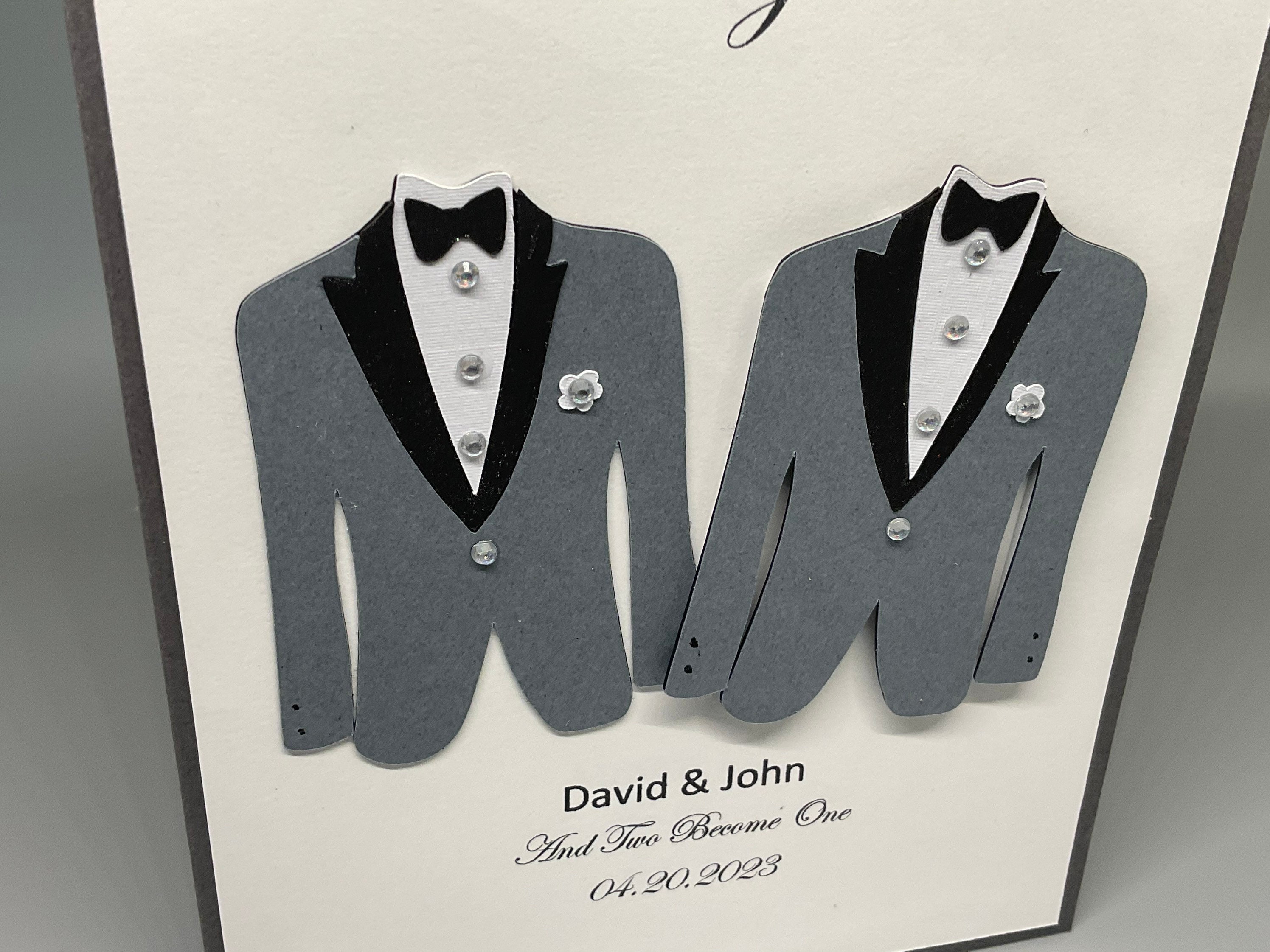 Custom Made Same Sex Wedding Card Etsy