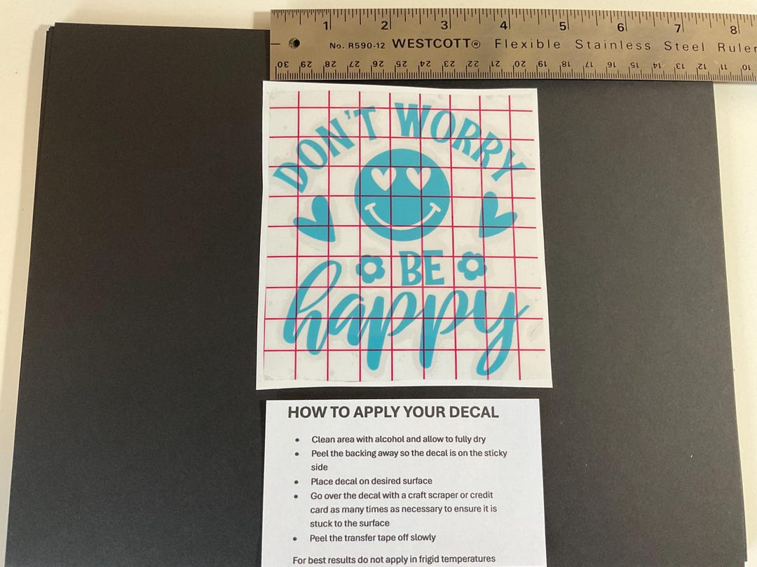 Be Happy Bumper Sticker - Etsy