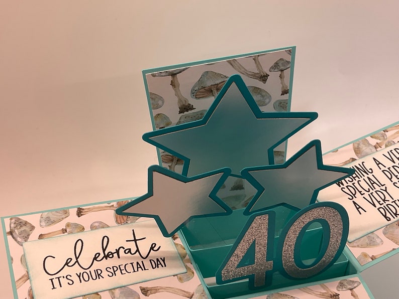 Milestone 3D Pop up Box Style 40th Birthday Card - Etsy