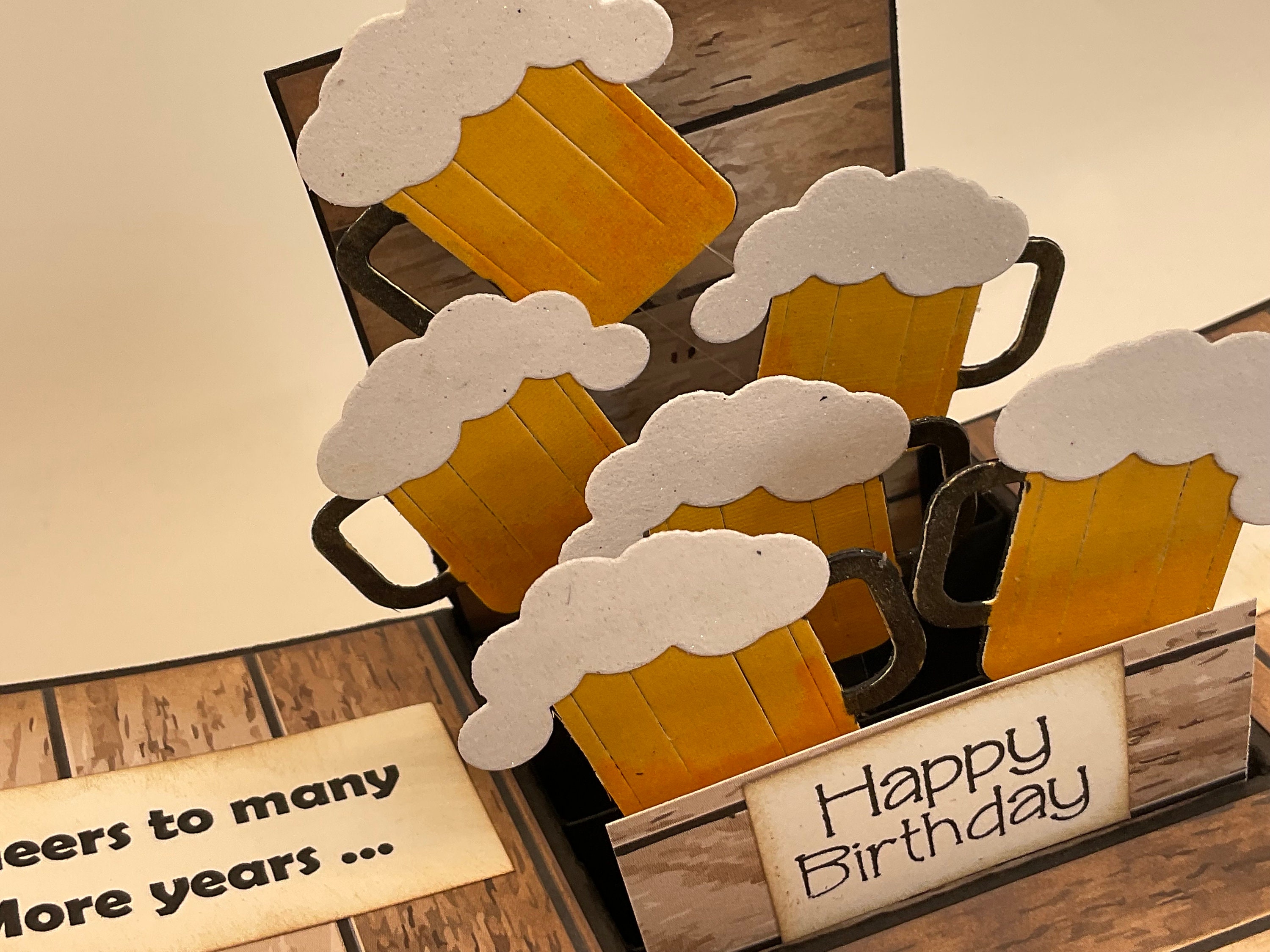 3D Pop up Box Style Beer Theme Birthday Card - Etsy