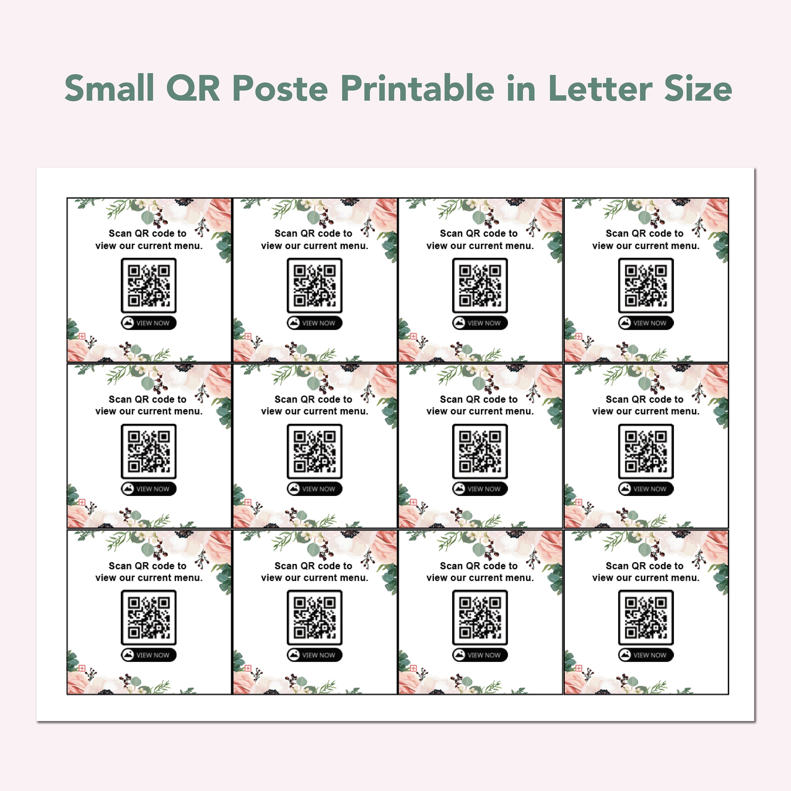 Nail Spa Menu and QR Code Custom Design - Etsy