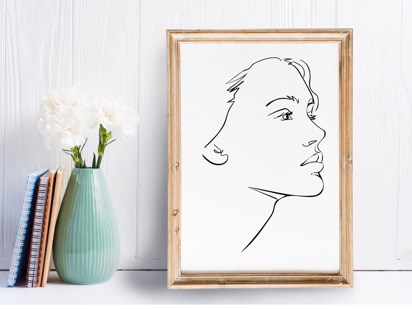 Svg Svg Files for Cricut Face Svg Line Art Women Line - Etsy