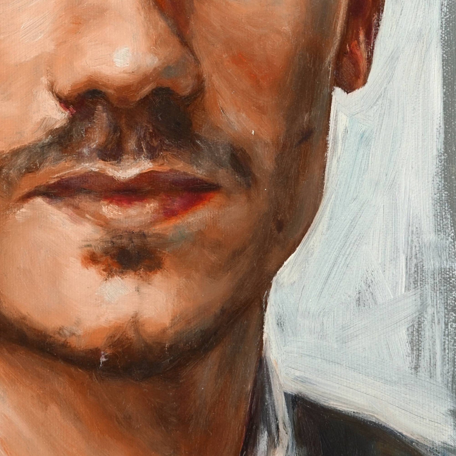 Original Oil Painting Young Man Portrait Handsome - Etsy