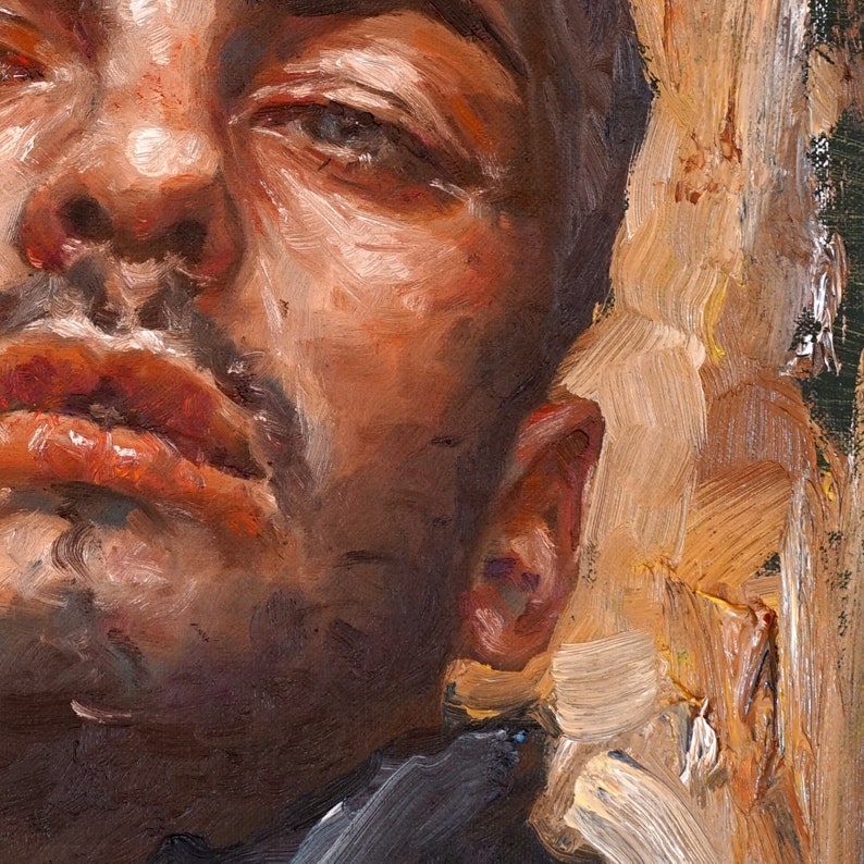 Original Oil Painting Handsome Young Man Portrait - Etsy