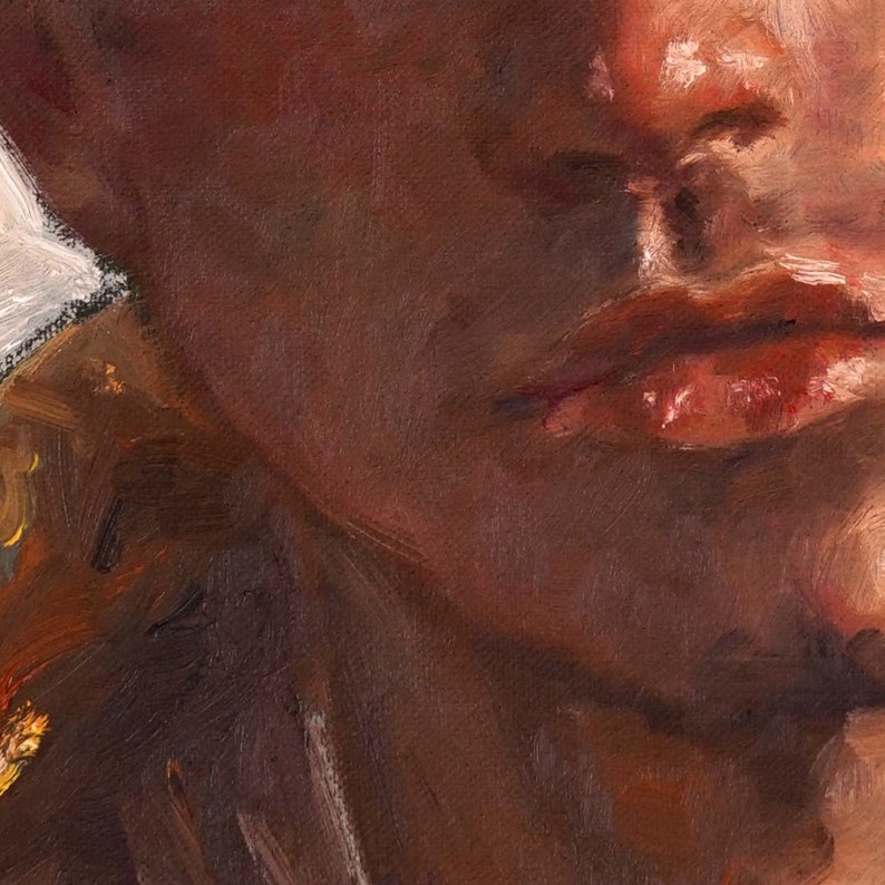 Original Oil Painting Handsome Young Man Portrait - Etsy