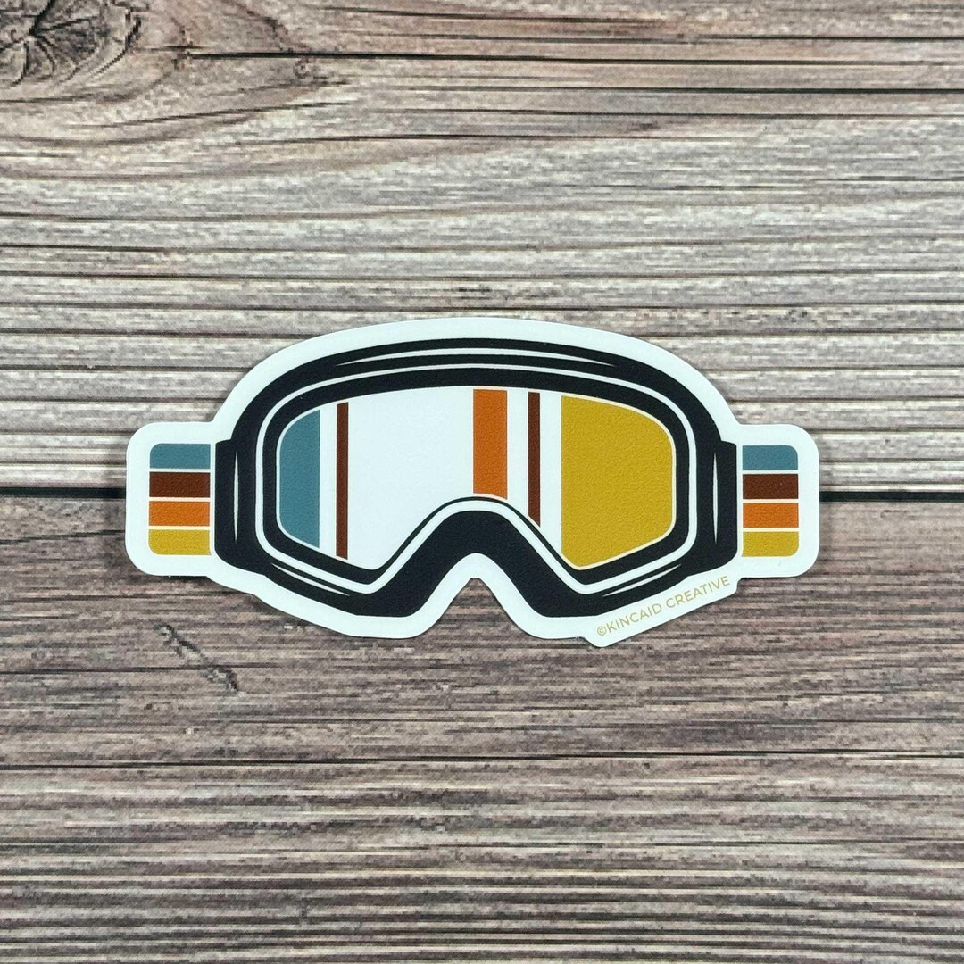Ski Goggle Sticker, Waterproof Ski and Snowboard Stickers, Helmet Decal ...