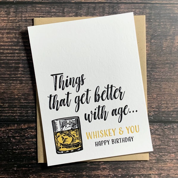 Whiskey Card - Etsy