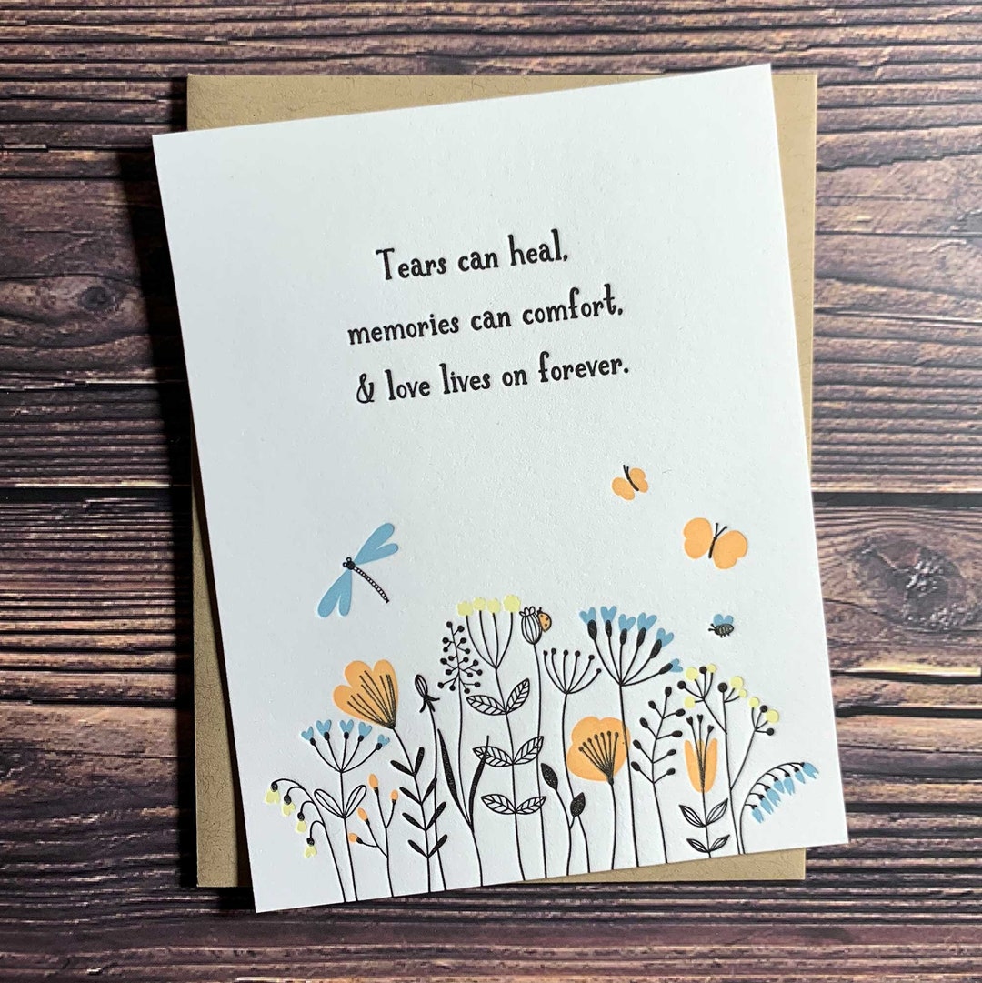 Sympathy Card. Bereavement Gift. Condolence Card. Sorry for Your Loss ...