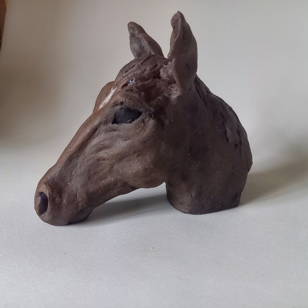 Ceramic Hand Sculpted Horse Head - Etsy