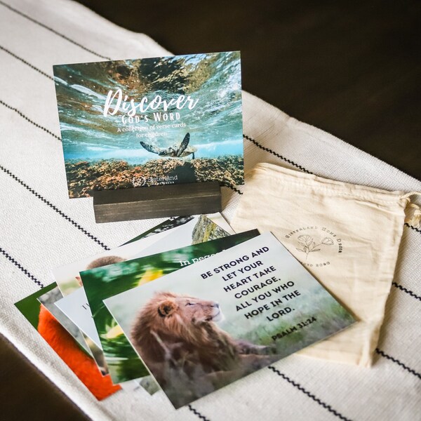 Scripture Memory Cards for Kids - Etsy