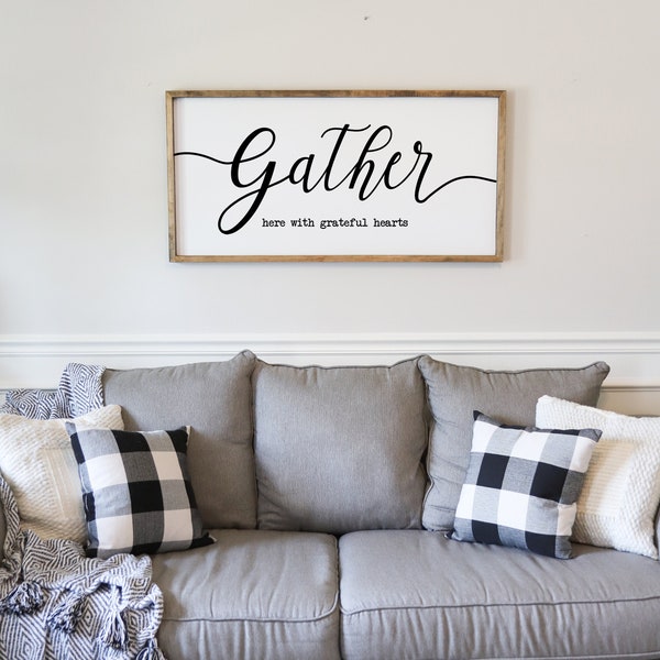 Gather Wood Sign - Etsy