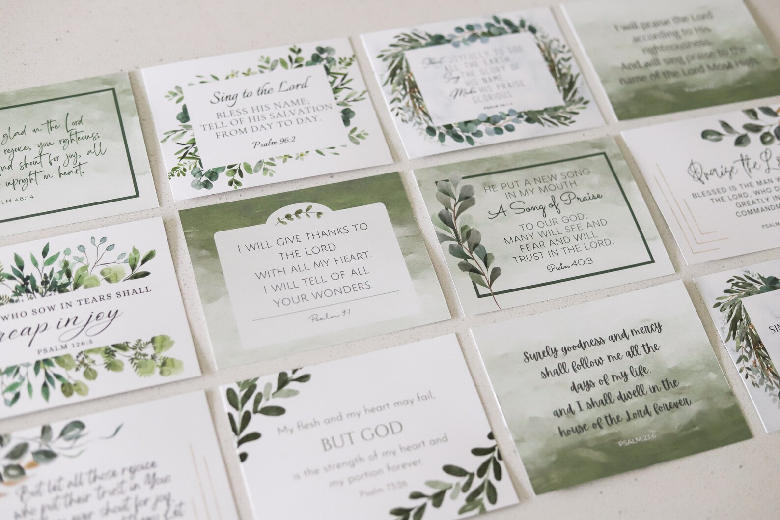 Scripture Cards Memorizing Cards Psalm Verse Cards Bible - Etsy