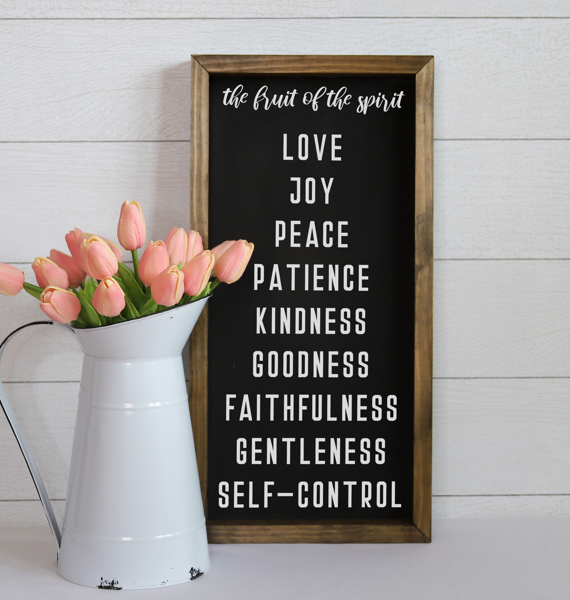 Fruit of the Spirit Wood Sign Love Joy Peace Sign - Etsy