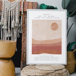 Be Ye Kind Digital Download Inspirational Wall Art Ephesians - Etsy