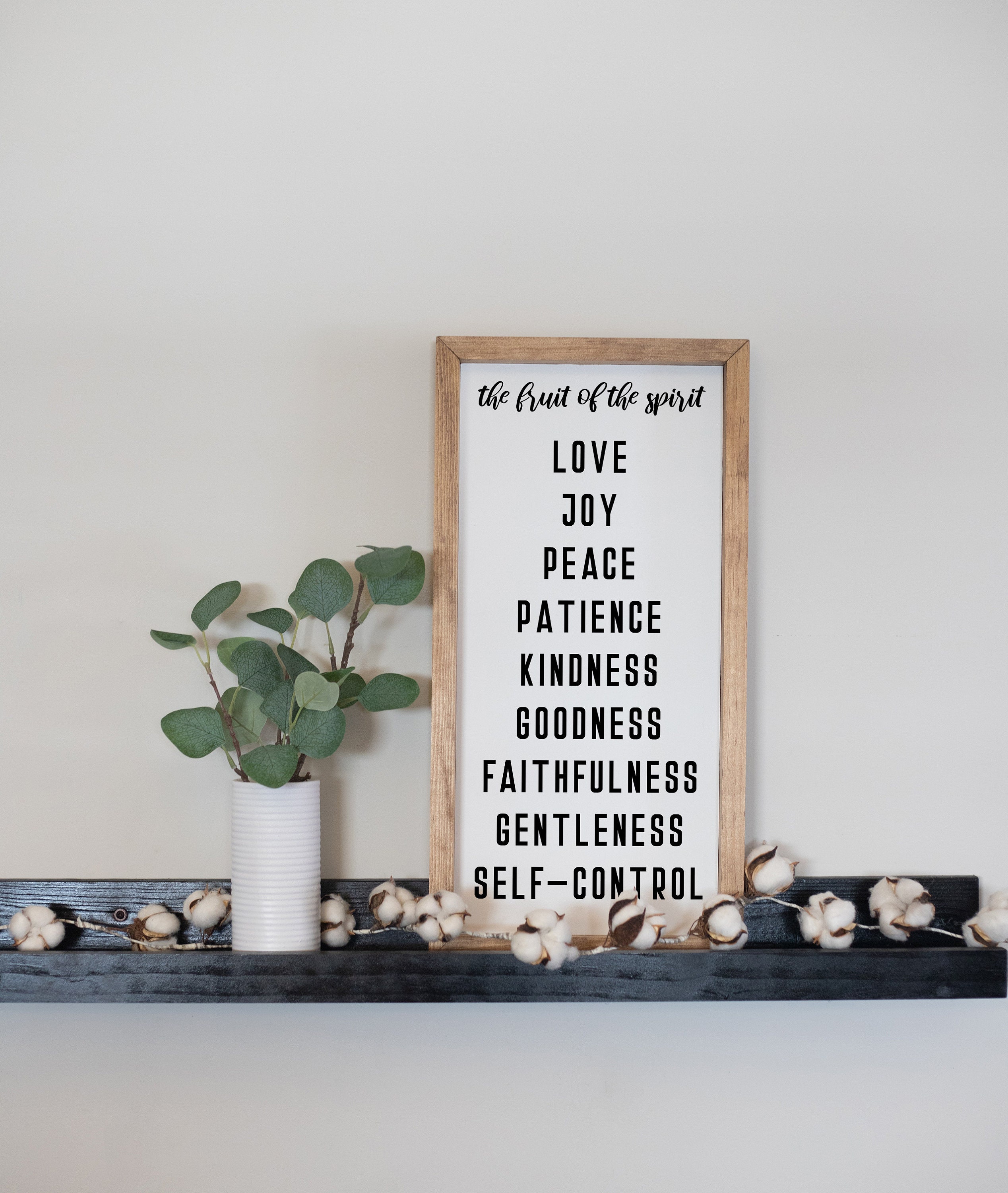 Fruit of the Spirit Wood Sign Love Joy Peace Sign - Etsy