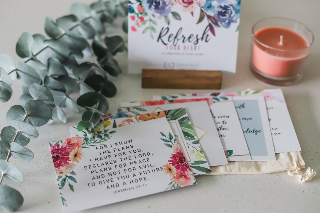 Scripture Cards (cards Only)| Bible Verse Cards | Scripture Art ...