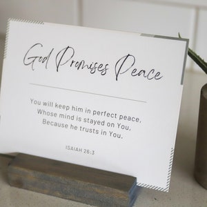 Promises of God Scripture Cards, Memorizing Cards, Bible Verse Card ...