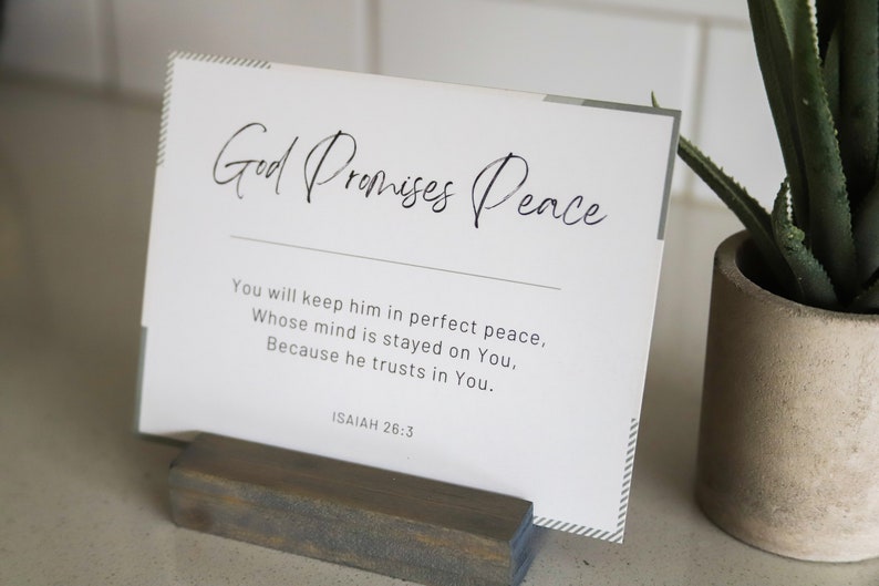 Promises of God Scripture Cards, Memorizing Cards, Bible Verse Card ...