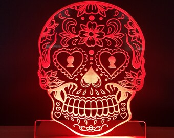 Sugar Skull Light - Etsy