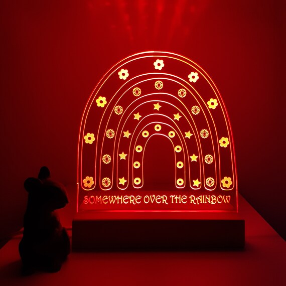 Rainbow Light Rainbow Bridge Memorial Light Personalised | Etsy