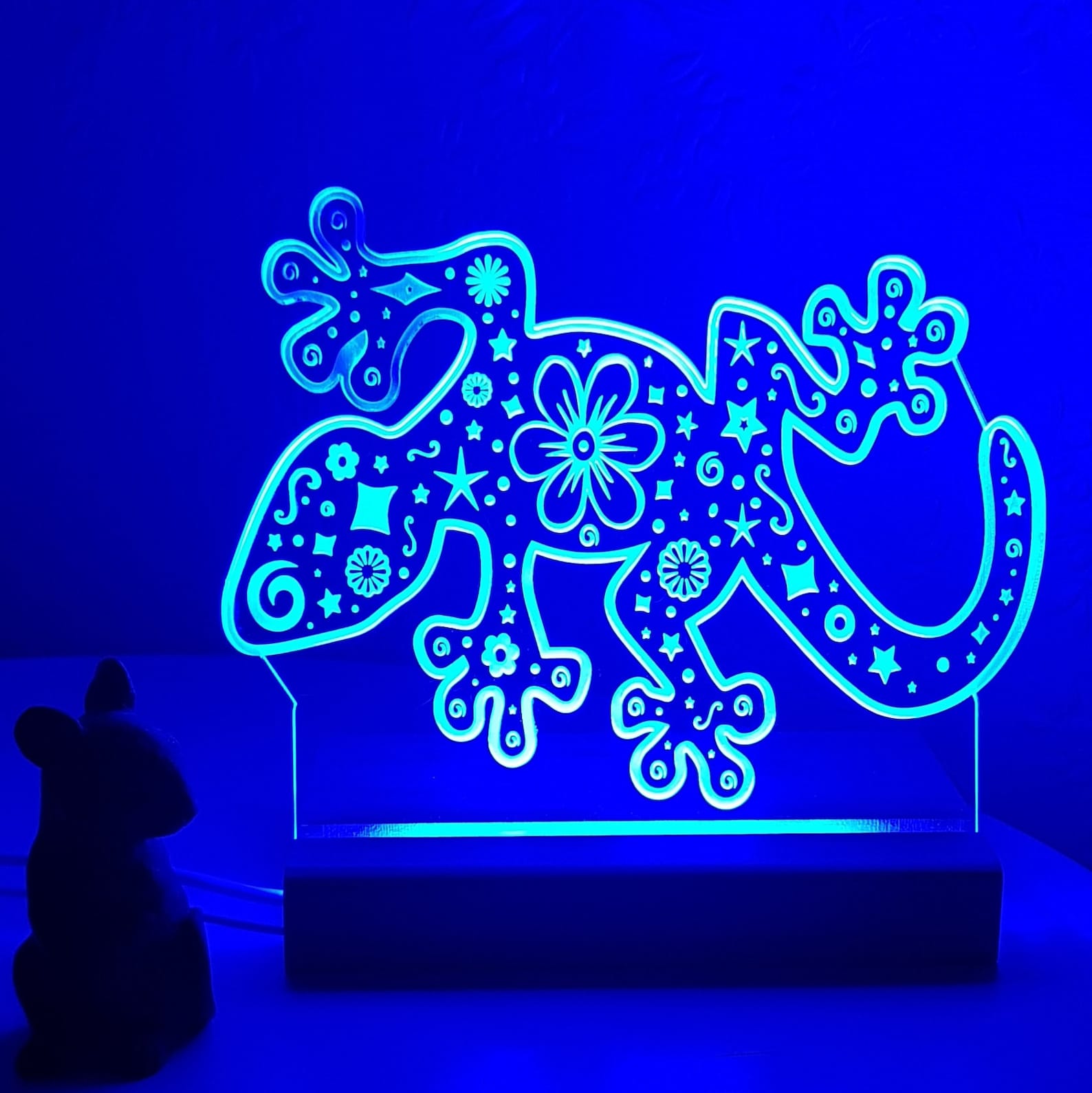 Lizard Led Kids Dormitorio Luz, Lámpara que cambia de color, Luz de ...