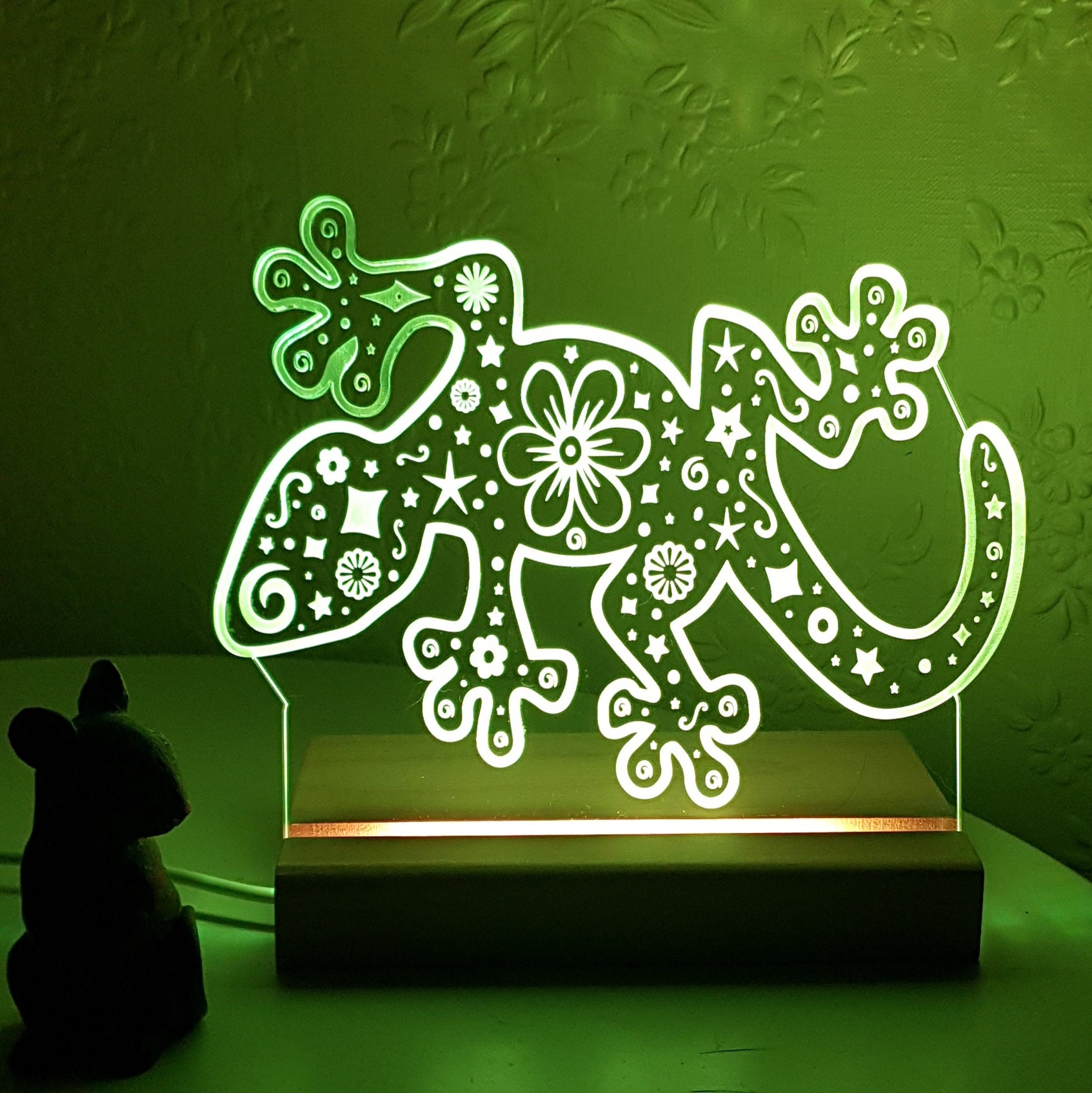 Lizard Led Kids Dormitorio Luz, Lámpara que cambia de color, Luz de ...