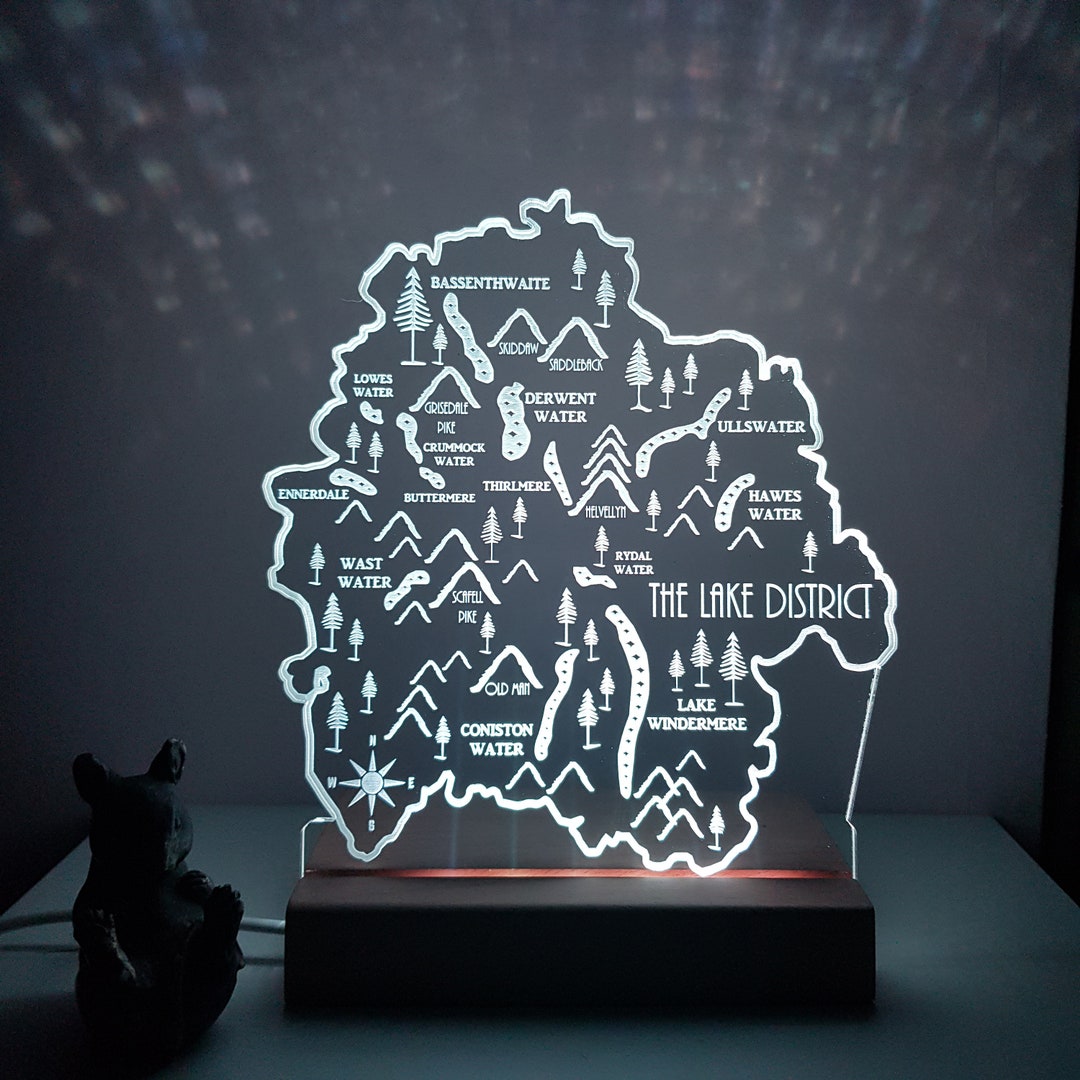 Lake District Landmarks Night Lights, Bridge House Ambleside Light ...