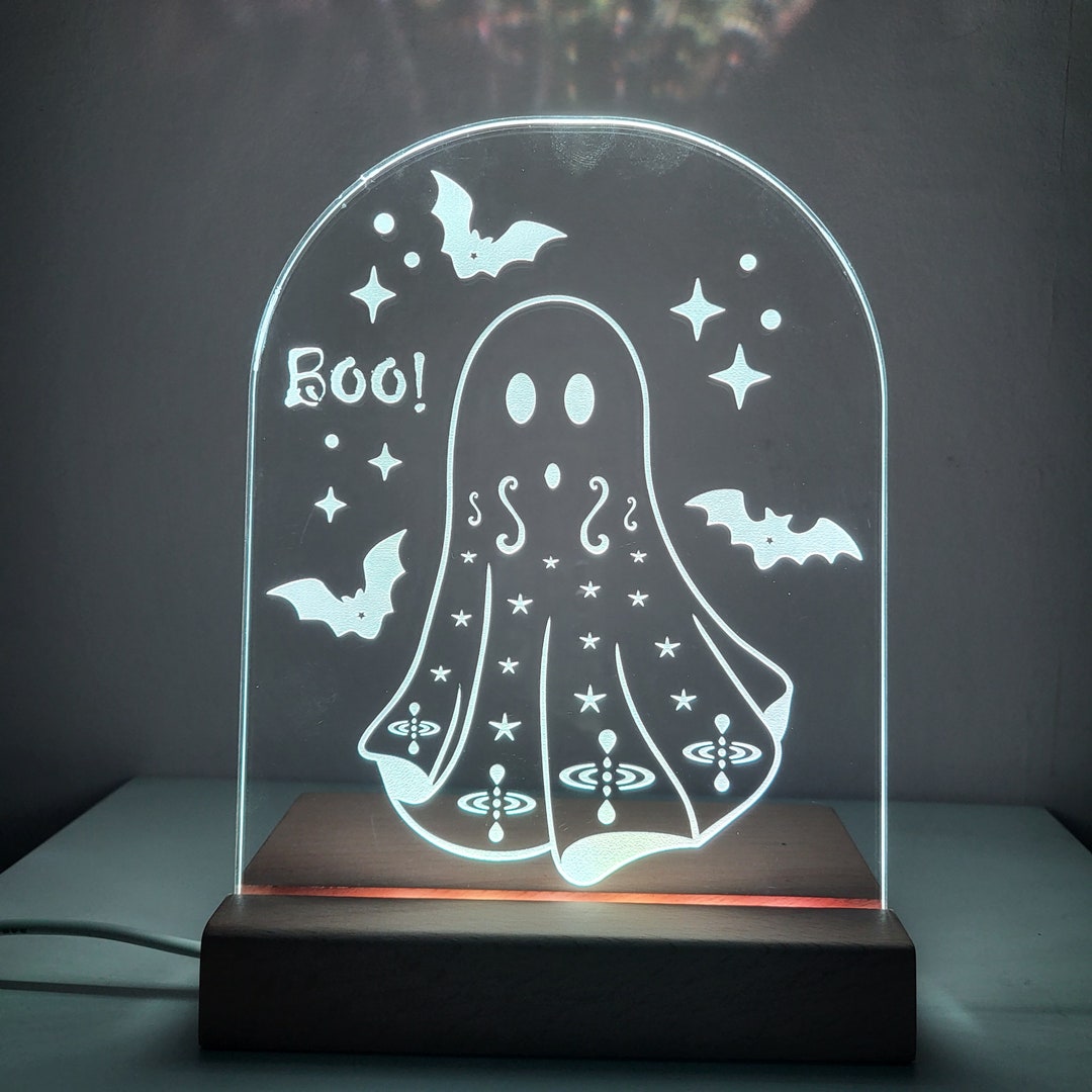 Ghost Led Lamp Bedroom Light, Colour Changing Lamp, Mystical Night ...
