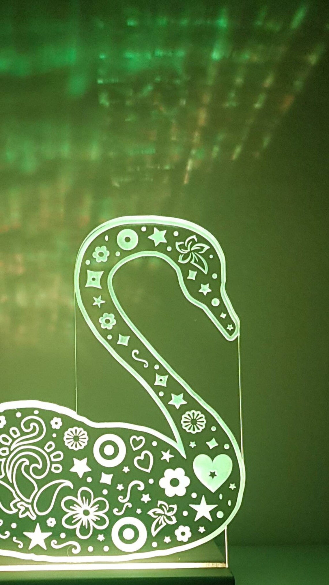 Swan Led Lamp Bedroom Light Colour Changing Lamp Nursery | Etsy