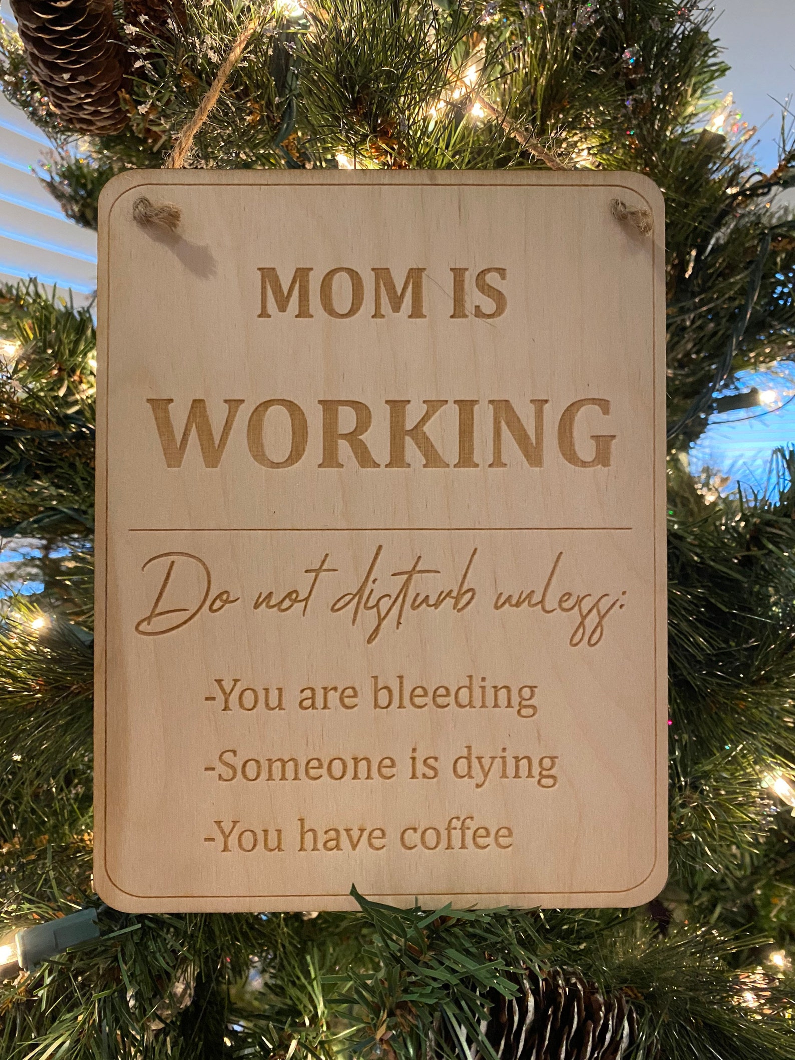 Mom is Working | Bring Coffee | Do Not Disturb | Working From Home ...