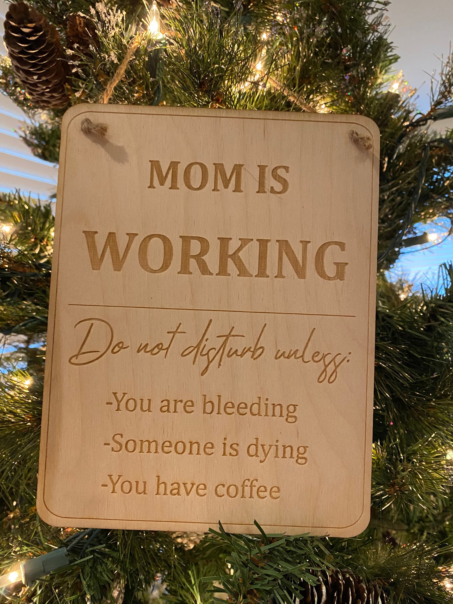 Mom is Working | Bring Coffee | Do Not Disturb | Working From Home ...