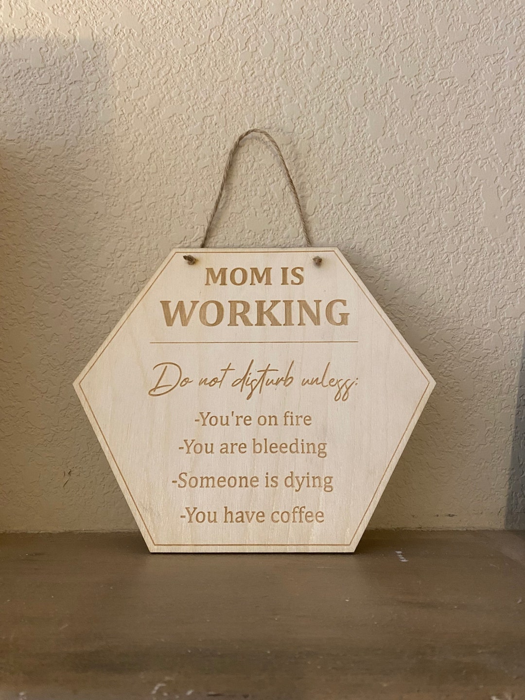 Mom is Working Bring Coffee Do Not Disturb Working From Home Home ...