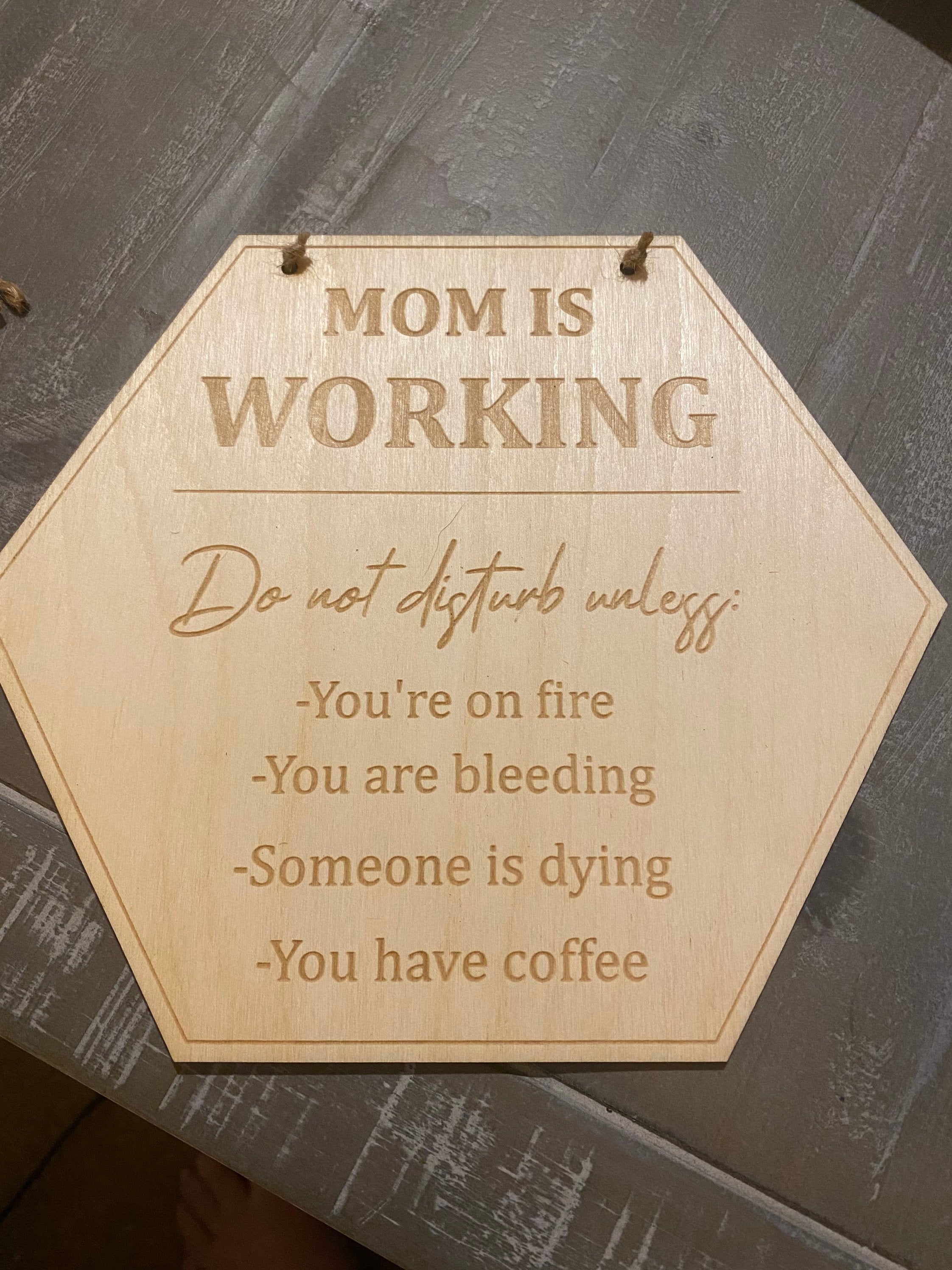 Mom is Working | Bring Coffee | Do Not Disturb | Working From Home ...