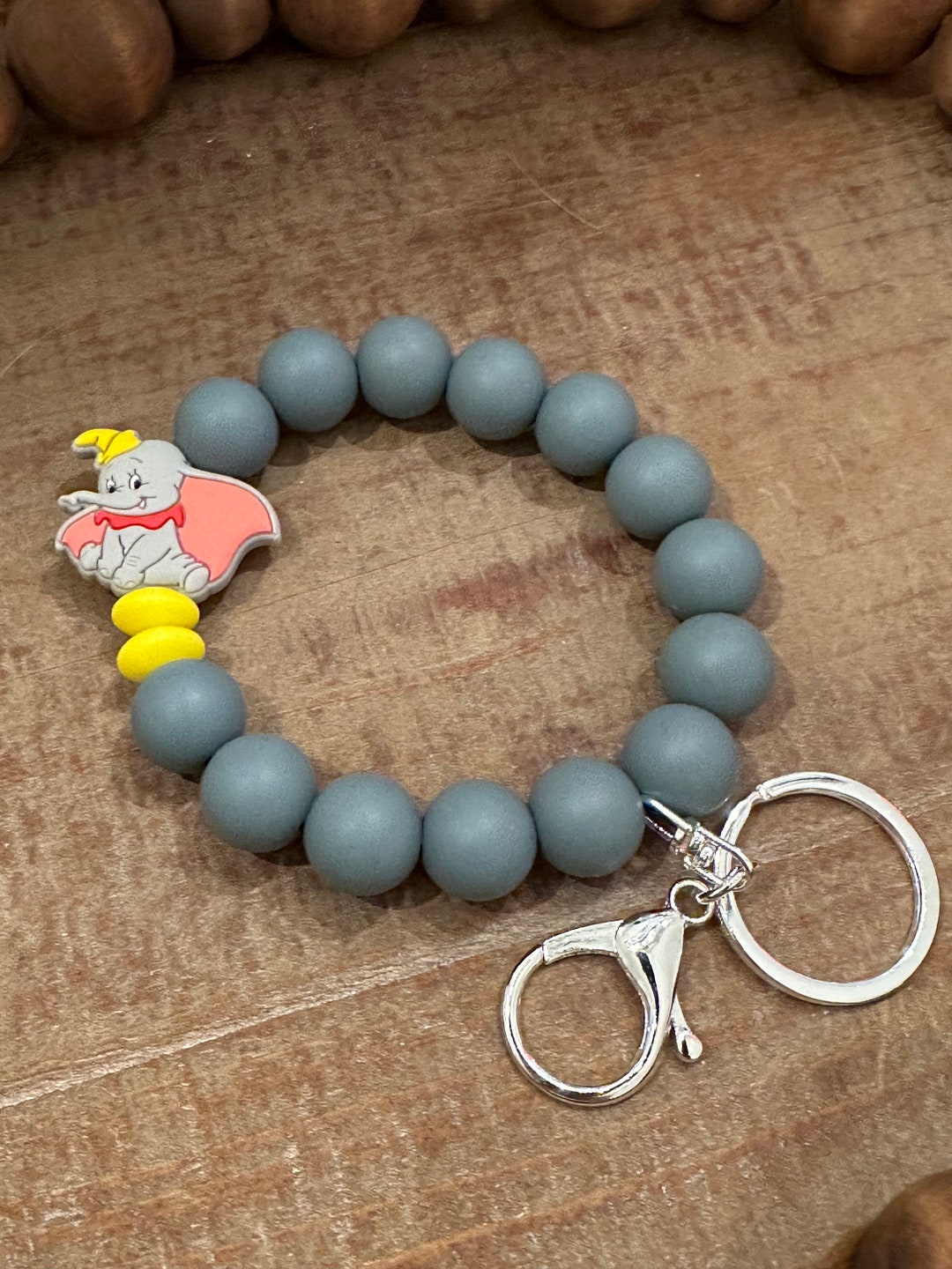 Dumbo Inspired Beaded Wristlets Keychain - Etsy