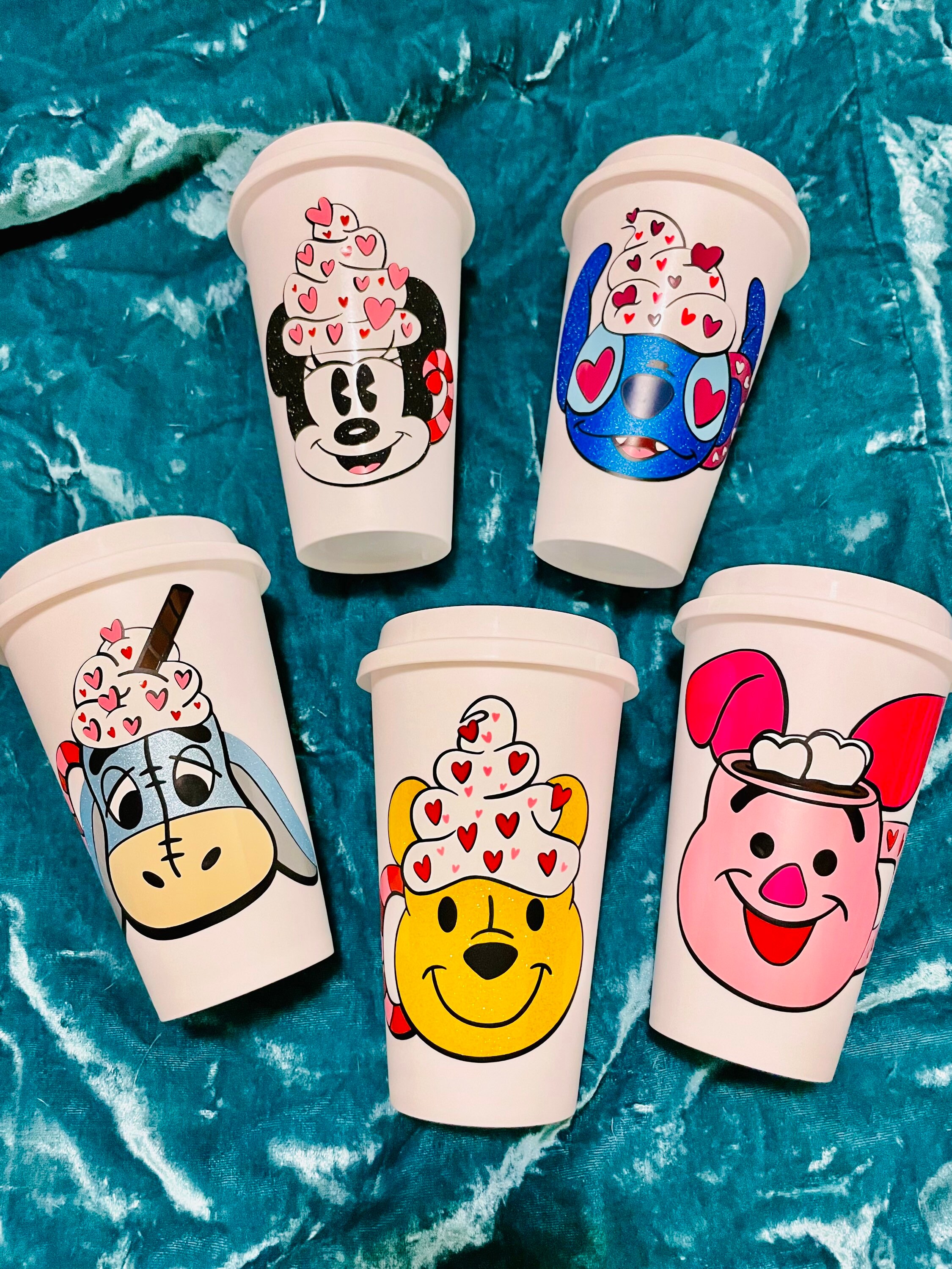 Cups of Love Character Reusable Coffee Cups - Etsy