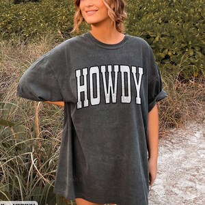 Comfort Colors Howdy Shirt Coconut Girl Clothes Western Oversized ...